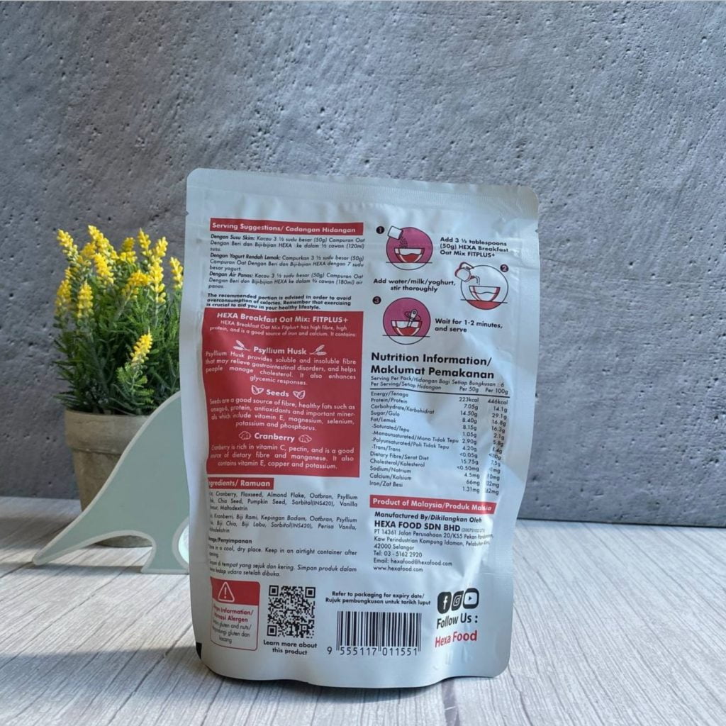 Good Oatmeal for Ladies | HEXA FitPlus Healthy Oatmeal