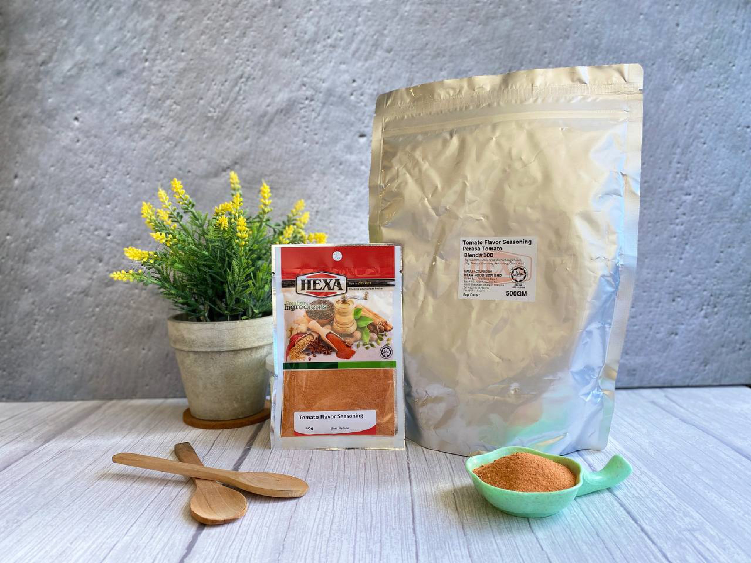 Hexa Halal Tomato Flavor Seasoning #100 500G - HexaFood