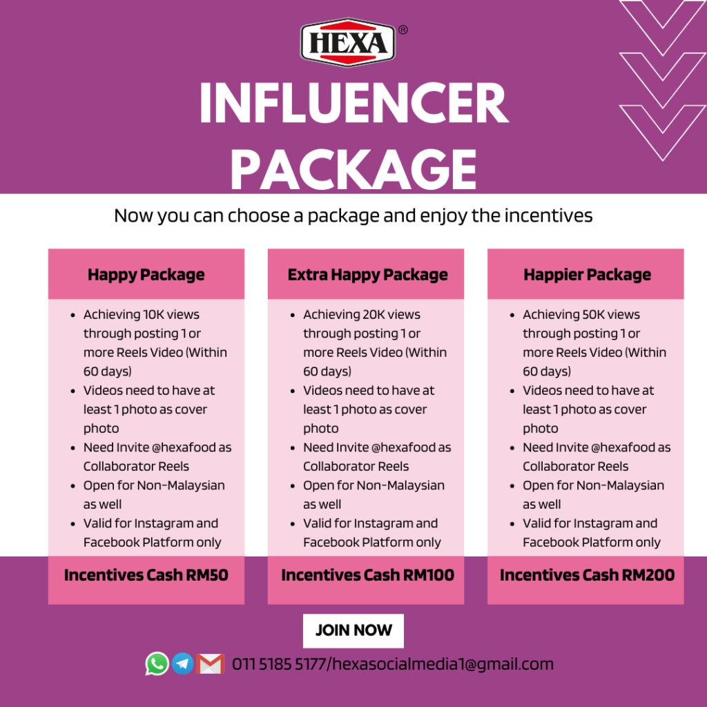 Instagram Influencer - HexaFood