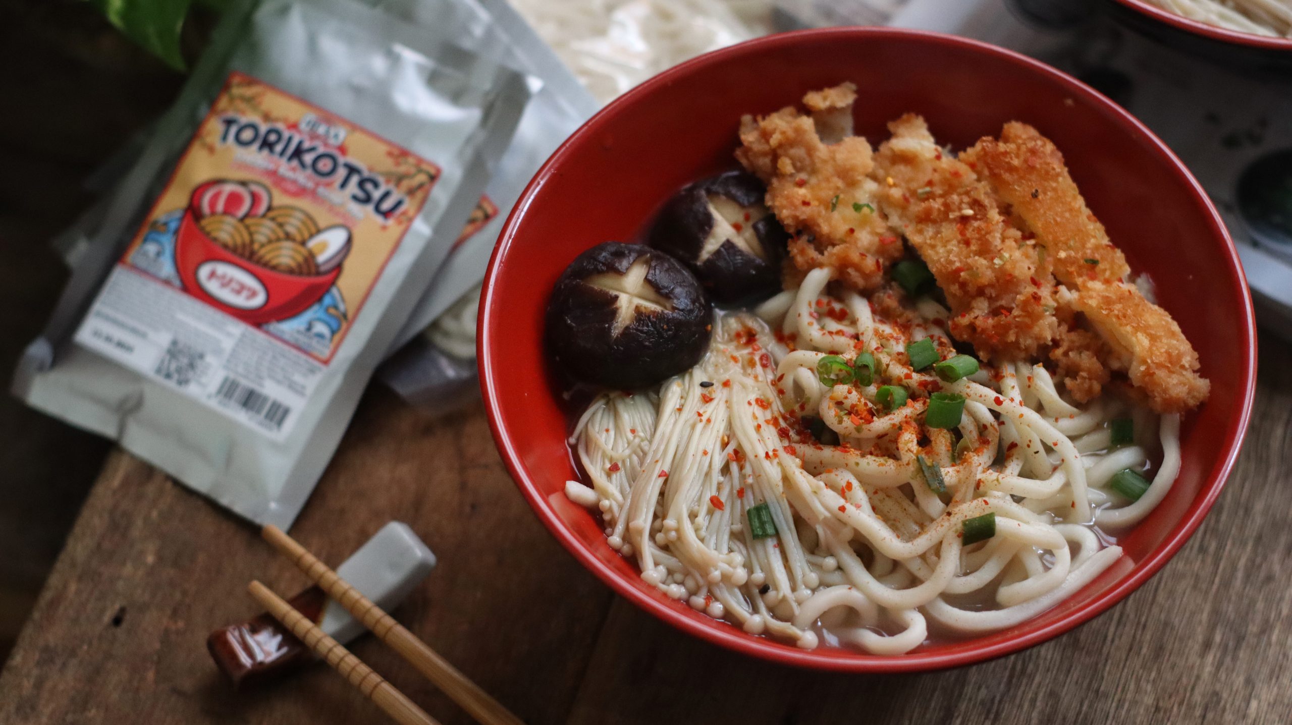 Chicken Ramen Soup using HEXA "Torikotsu" Chicken Ramen Soup Mix - HexaFood