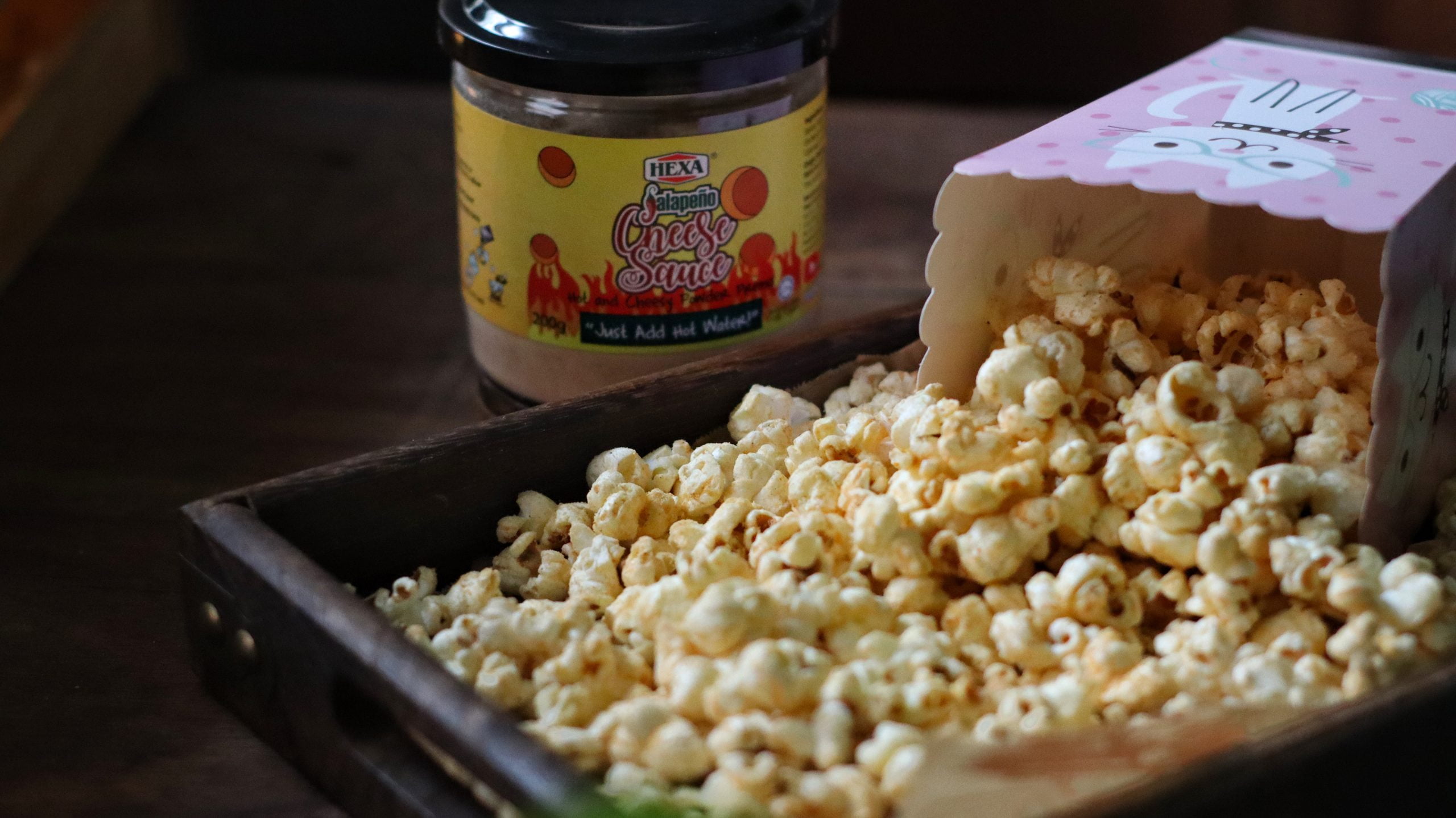 Jalapeno Cheese Popcorn using HEXA Jalapeno Cheese Seasoning - HexaFood
