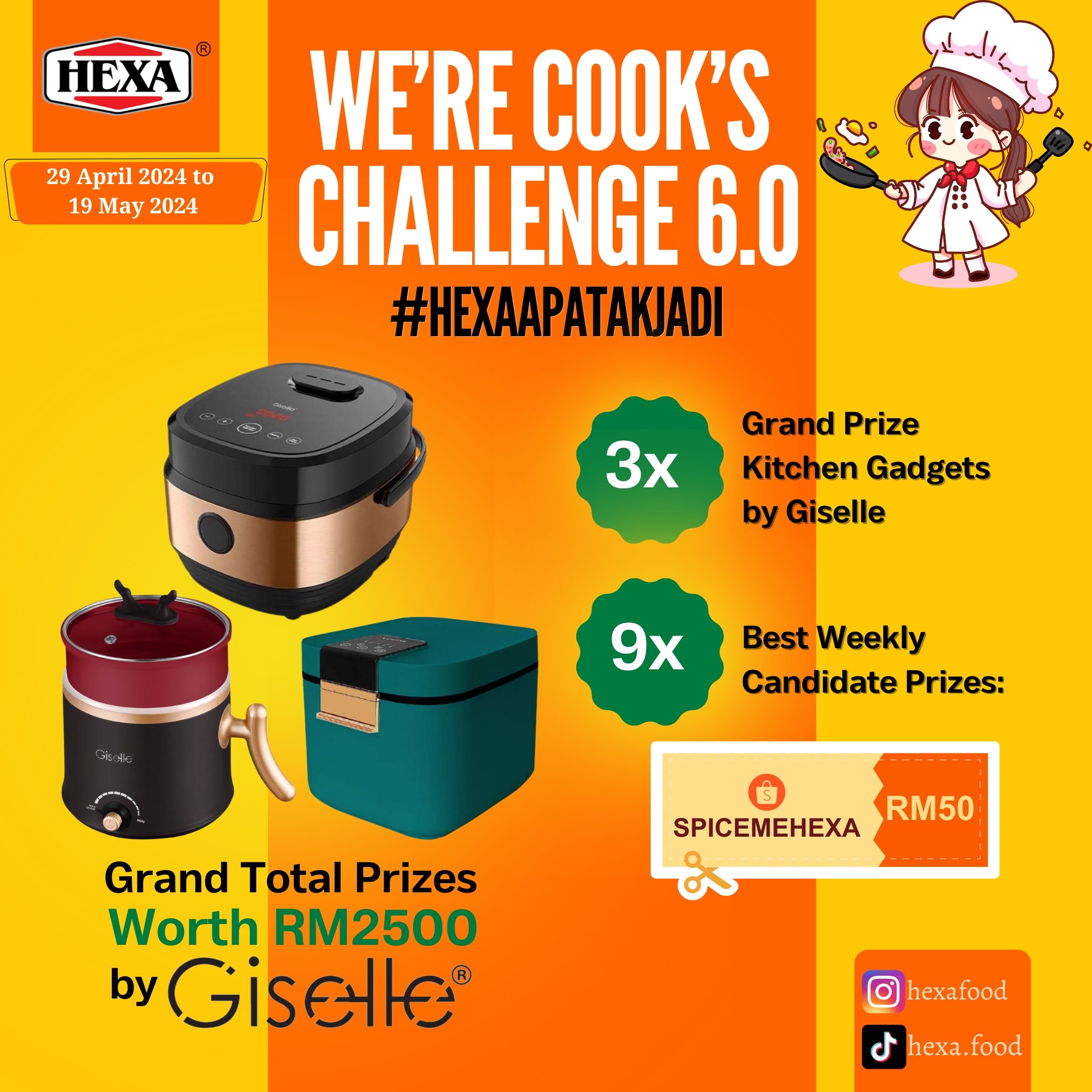 HEXA We’re Cooks Challenge 6.0: #HexaApaTakJadi - HexaFood