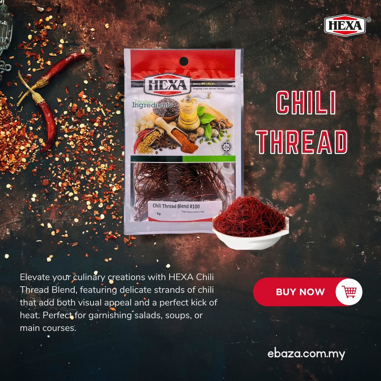 🌶️ HEXA Chili Thread Blend #100 — A Touch of Spice, A Thread of Art ...